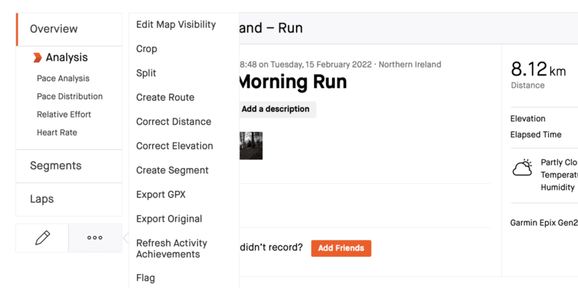Managing .fit files in Garmin Connect & Strava
